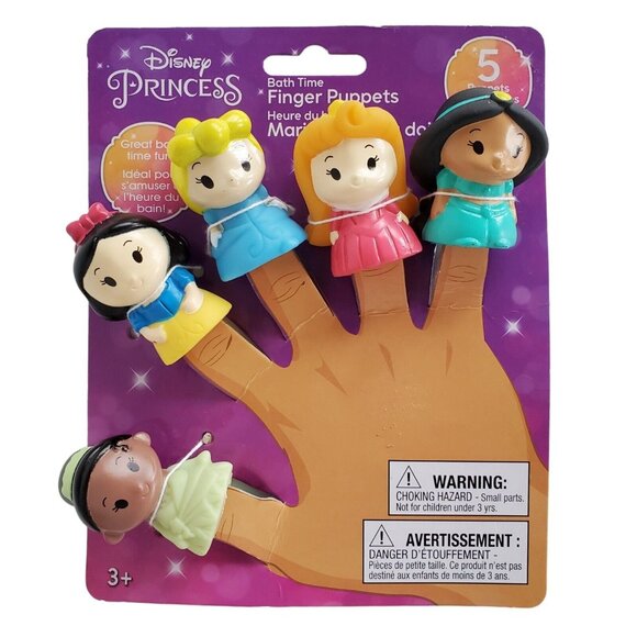 Disney | Toys | Disney Princess Bath Time Finger Puppets Play Toy Ages ...